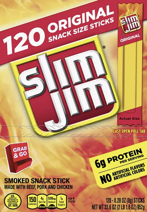 Slim Jims (120 per box)